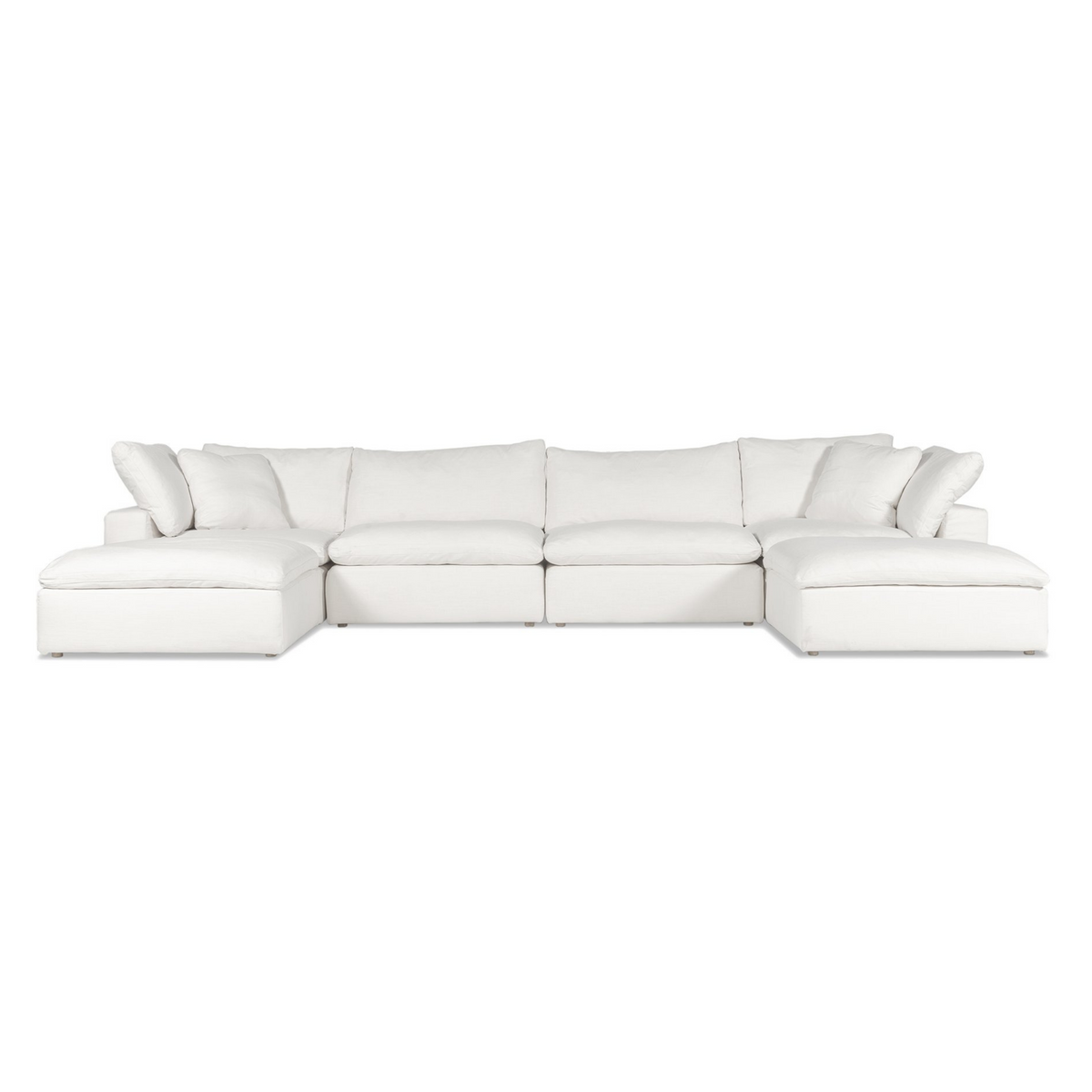 Cloud Classic | 6-Piece Modular Sofa (Includes 2 Ottomans) – Banana Home