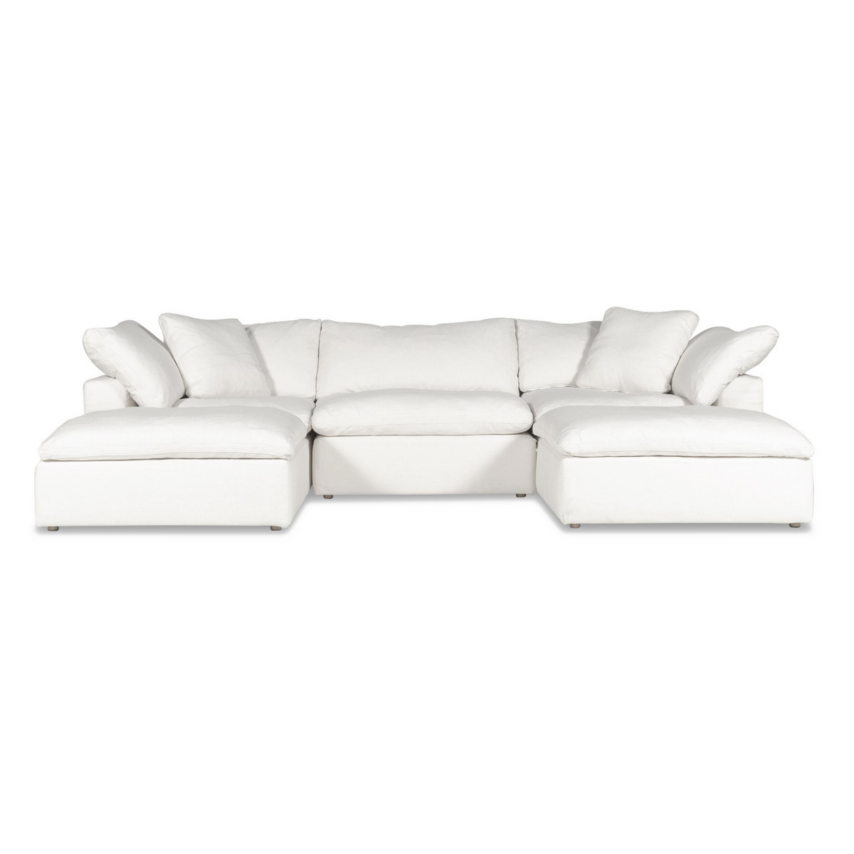 Cloud Classic | 5-Piece Modular Sofa (Includes 2 Ottomans) – Banana Home