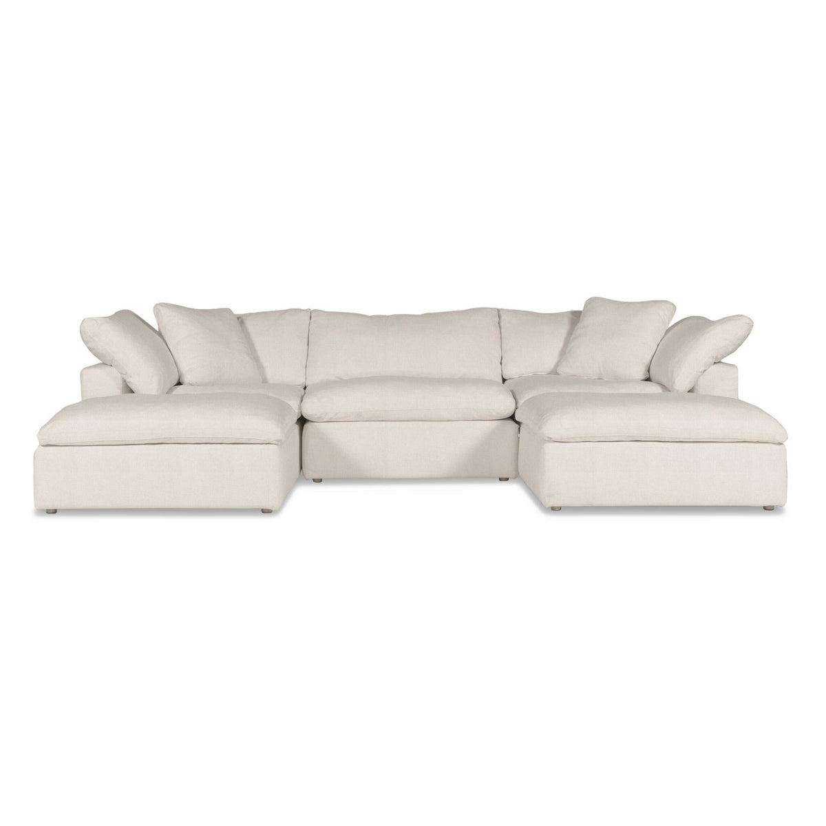 Cloud Classic | 5-Piece Modular Sofa (Includes 2 Ottomans) – Banana Home